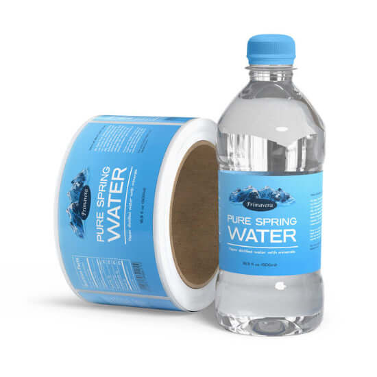 Water Bottle Roll Label | Custom Sticker | Canada