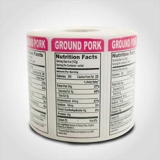 Food Roll Label | Custom Sticker Printing | Canada