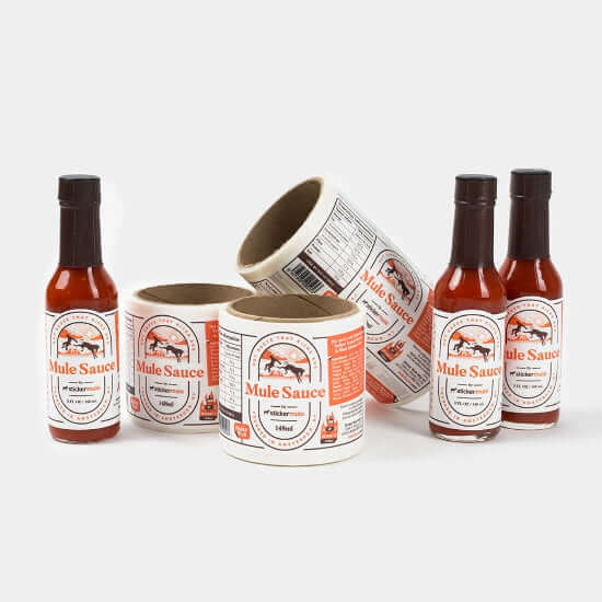 Sauce Roll Label | Free shipping | Custom Sticker Printing